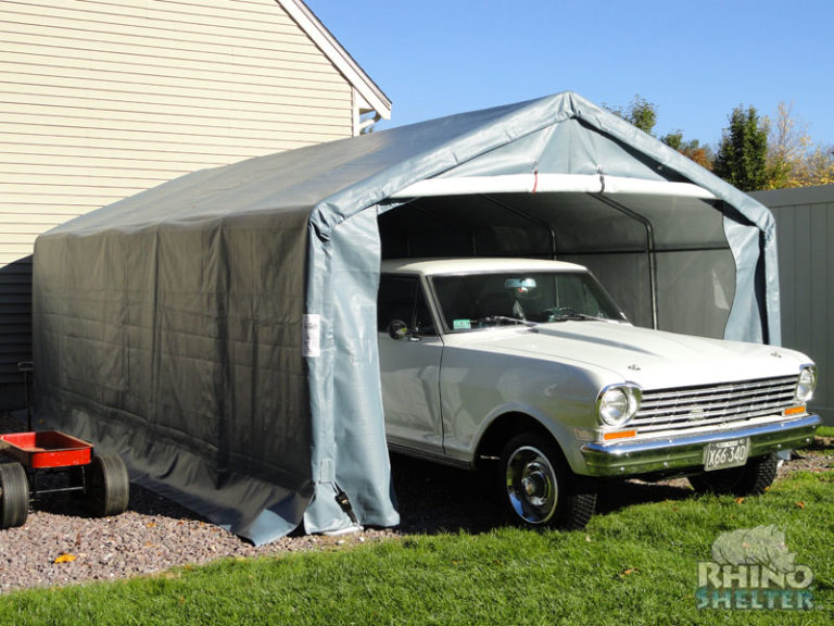 One Car Garage, Portable Garage, Instant Shelter | Rhino Shelters CT