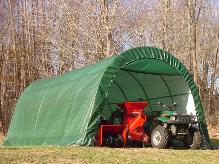 Portable Garage For Sale, Portable Shelters, 12 x 20 x 8 Round | Rhino