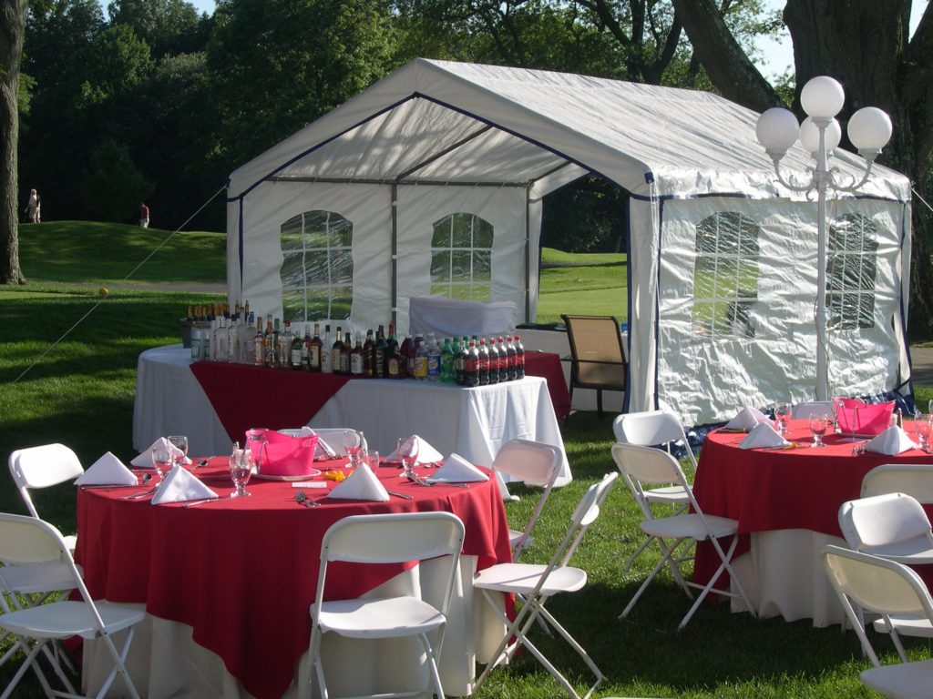 Outdoor Party Tent, 14 x 14 x 9, House Style | Rhino Shelters Milford CT