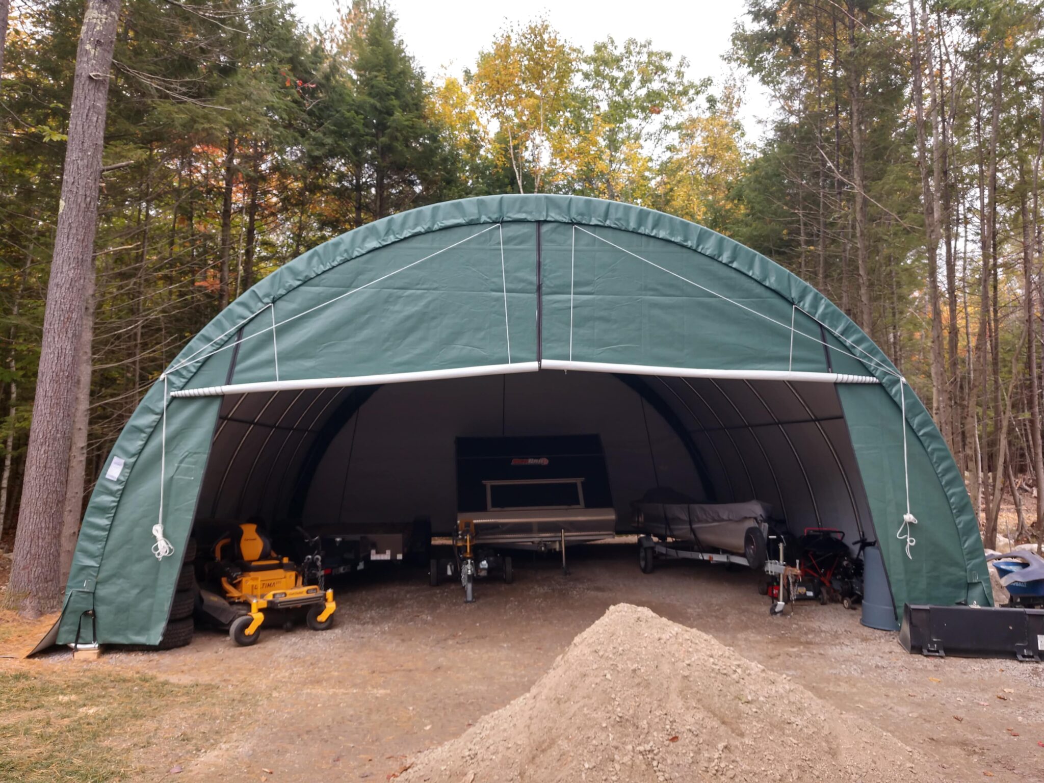 3 Car garage, Instant Garage 30 x 30 x 15, Round Style | Rhino CT