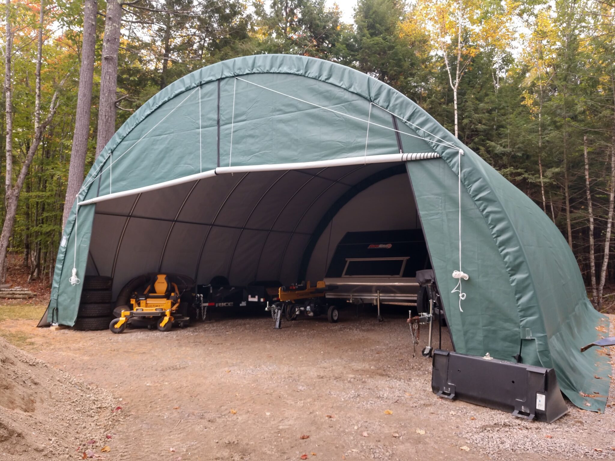 3 Car garage, Instant Garage 30 x 30 x 15, Round Style | Rhino CT