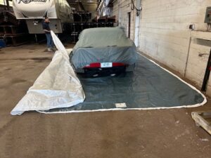 Car Pocket, Car Fabric Enclosures, 12'W x 24'L | Rhino Shelters Milford CT