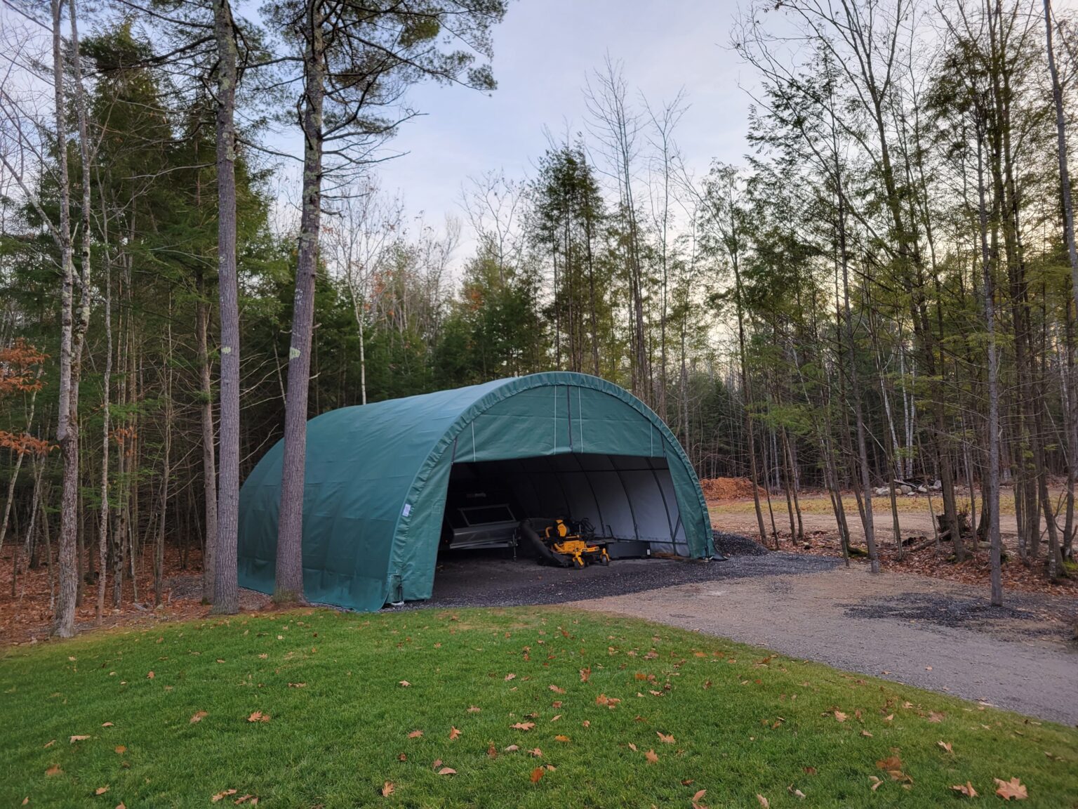 3 Car garage, Instant Garage 30 x 30 x 15, Round Style | Rhino CT