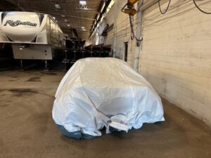 Car Pocket, Car Fabric Enclosures, 12'W x 24'L | Rhino Shelters Milford CT