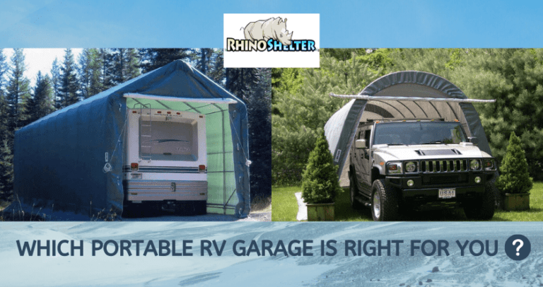Portable RV Garage. Built Rhino Tough | Rhino Shelters Milford CT 06460