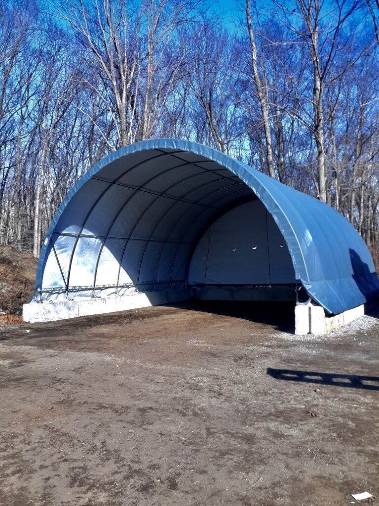 3 Car garage, Instant Garage 30 x 30 x 15, Round Style | Rhino CT